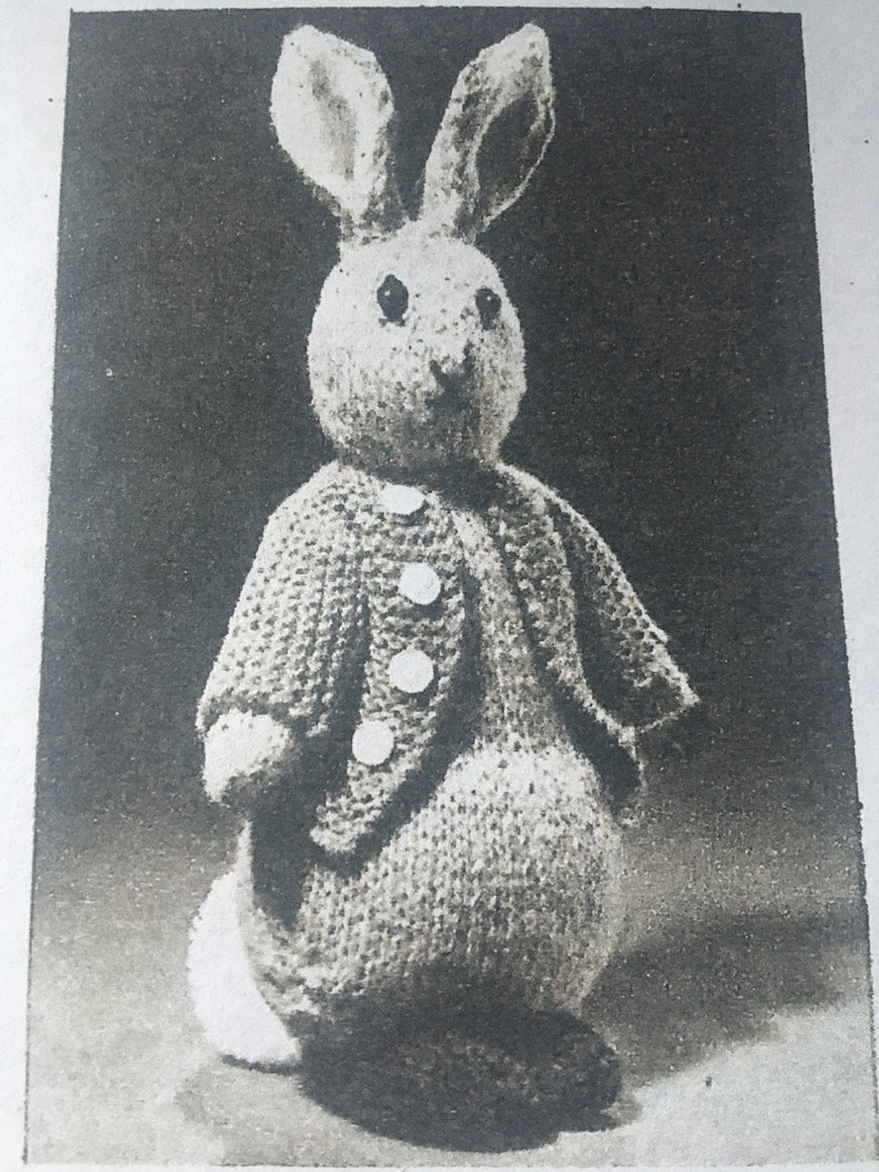 Peter Rabbit Knitting Pattern Vintage / Bunny - Etsy UK