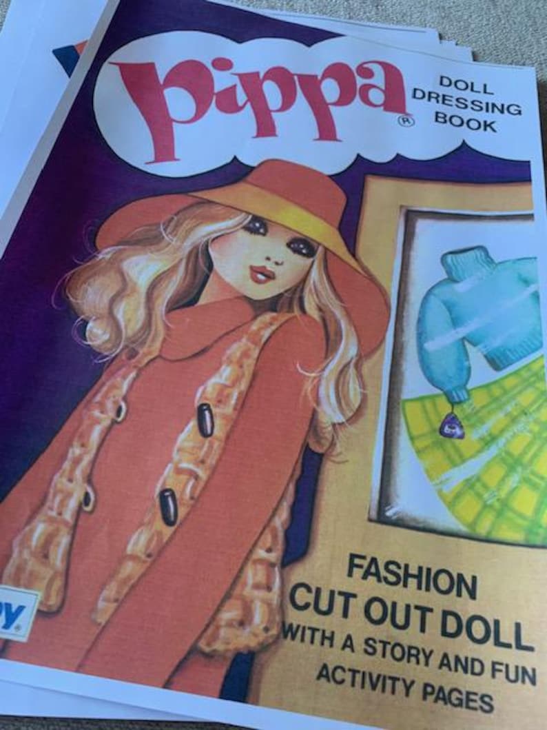 Pippa Doll Paper Doll Download Vintage 70's Palitoy - Etsy