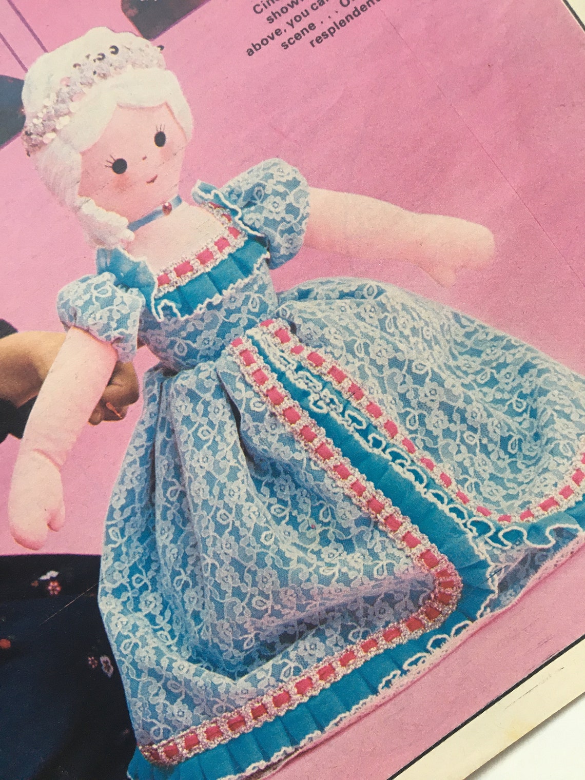 Cinderella Topsy Turvy Doll Pattern, Vintage Flip Over, Rag, Reversible ...