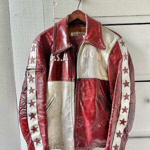 Archival Vintage Custom-made Bates California Leather Cafe Biker Jacket ...