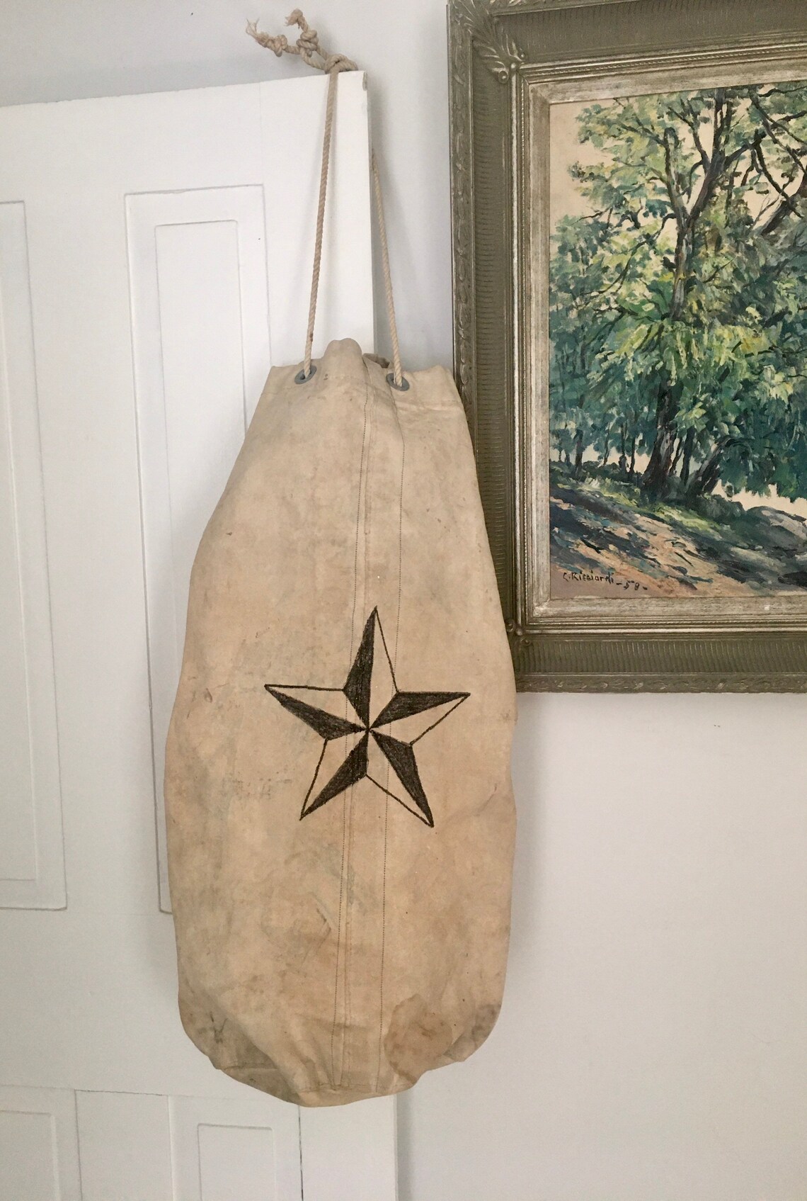 Vintage 1940s US Navy Personalized Customized Large Canvas | Etsy