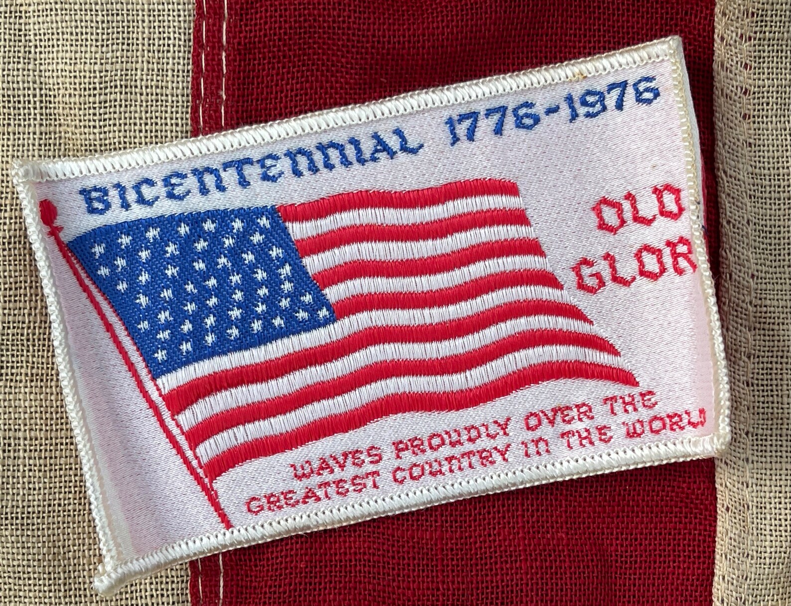 CHOICE 1970s American Flag Patch Patriotic Flag Patch Revolutionary War ...
