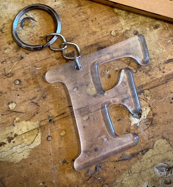Large 1970s Lucite Vintage Keychains Letters F L N O V - Etsy