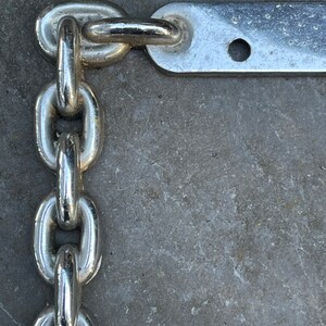 Vintage Custom Car Vanity Plate License Plate Surround Chain Gangster ...