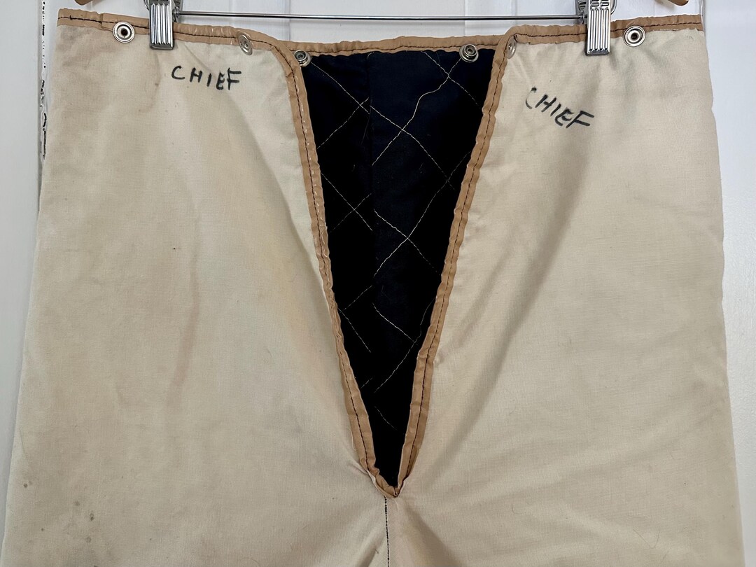 Fantastic Real Vintage Fireman Pants / Fire CHIEF Pants Quilted Liner ...