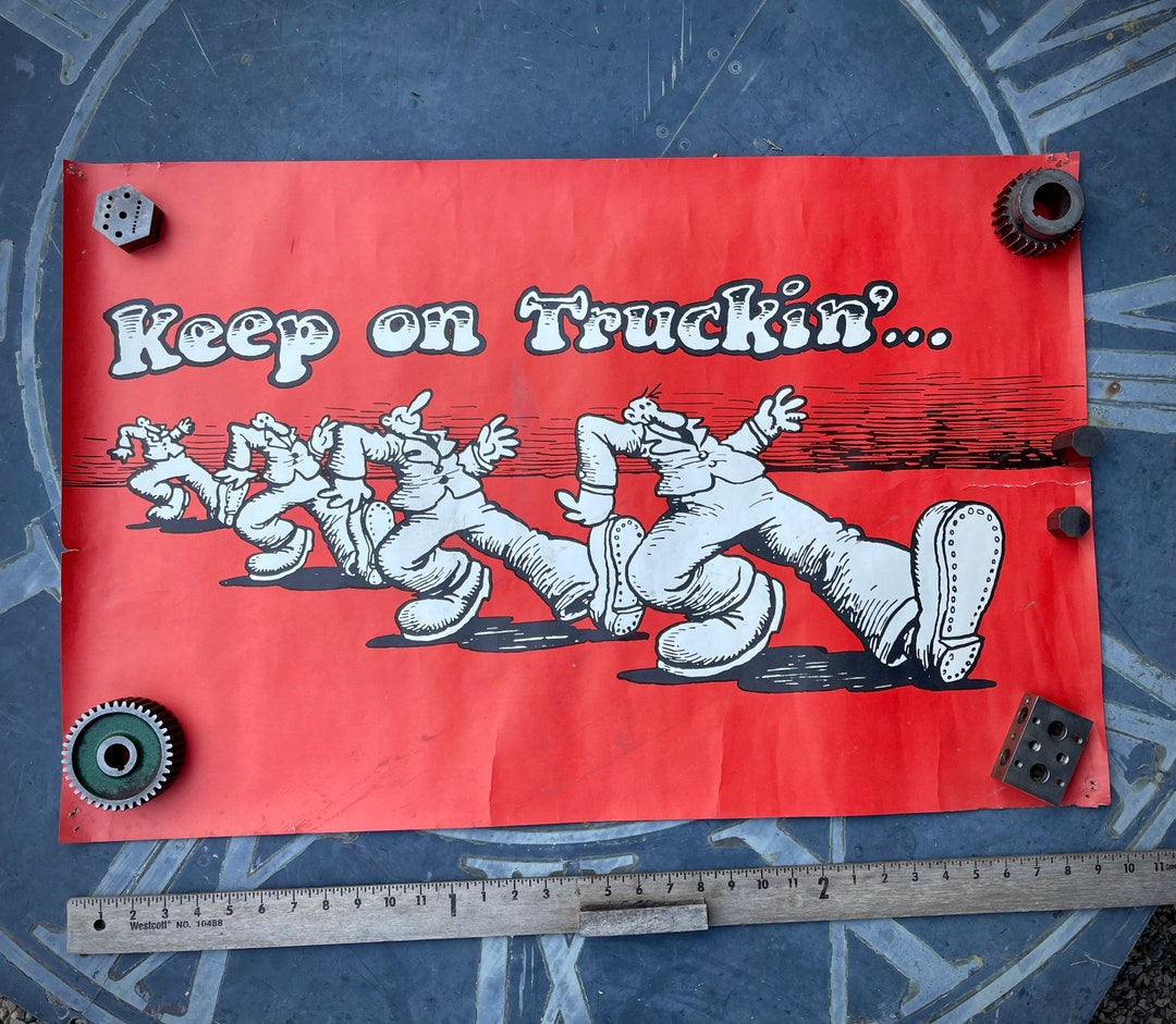 Keep on Trucking ORIGINAL 1970 Poster Hippie Decor Not a Reproduction ...