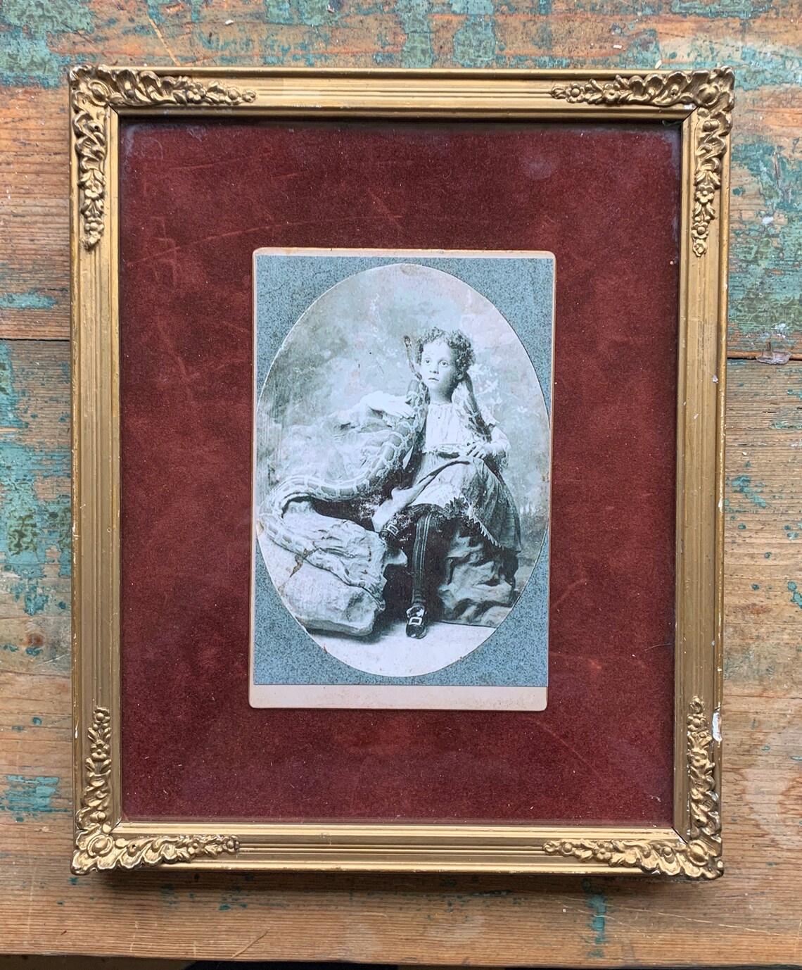 Antique Victorian Cabinet Card Paired With Contemporary | Etsy