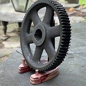 Vintage Industrial Steel Gear From a Factory in Philadelphia Cast Iron ...