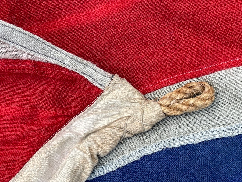 Large Antique British Navy Flag Union Jack Wool About 8’x4’ Naval Flag ...