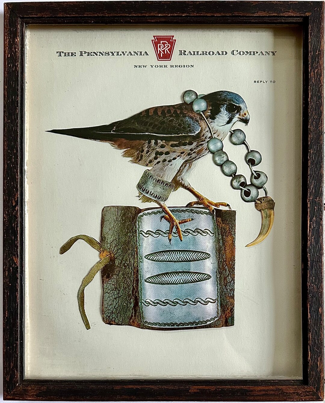 RESERVED. Original Handmade Paper Collage/assemblage Made Entirely From ...