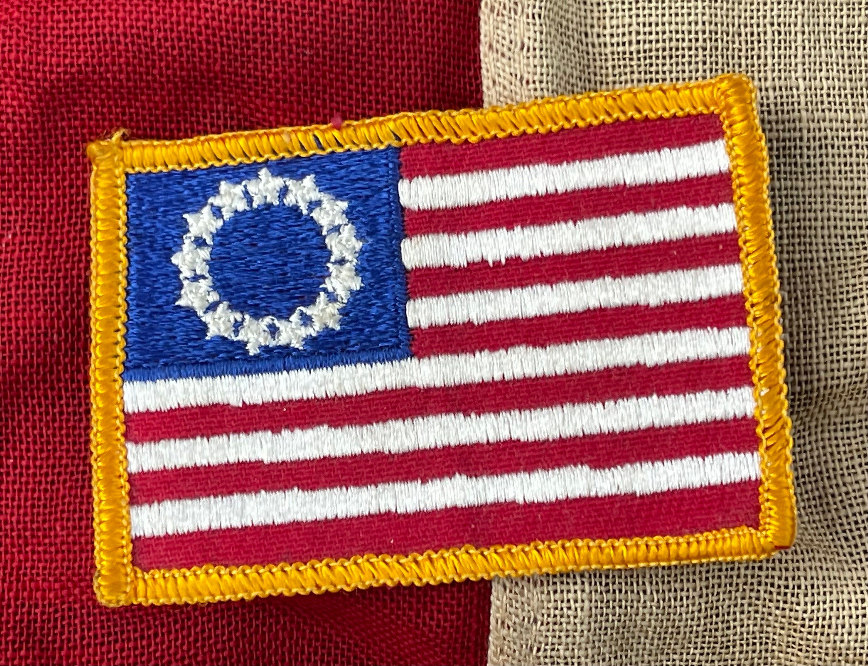 CHOICE 1970s American Flag Patch Patriotic Flag Patch Revolutionary War ...