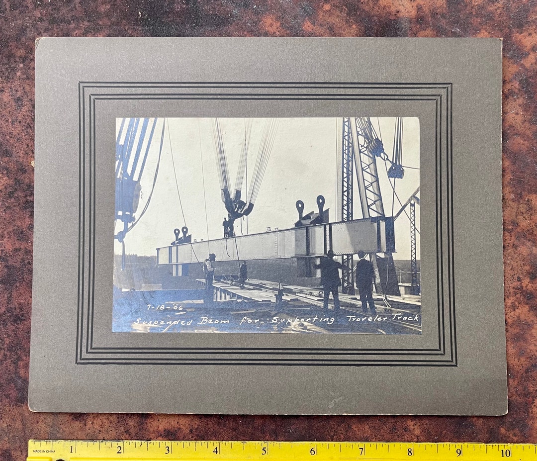 Antique Photograph 1905 Bridge Construction Phoenix Bridge Co ...