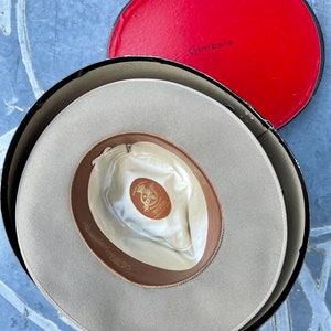 Vintage Borsalino Open Road Style Fedora Hat XX Soft Grey Wool - Etsy