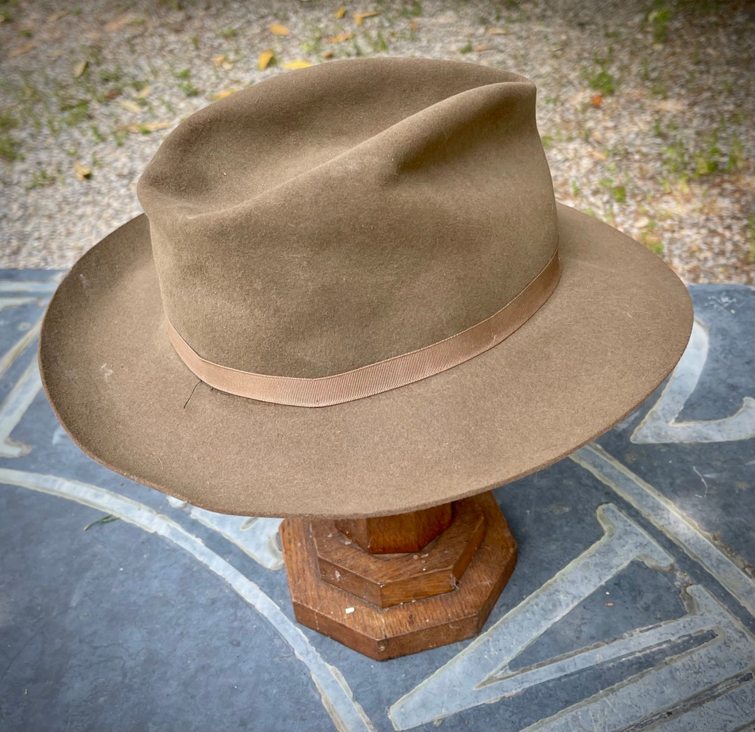Vintage open Road Style Felt Hat Great Color. Great Form Hat 7 3/8 - Etsy Vintage open Road Style Felt Hat Great Color. Great Form Hat 7 3/8 - Etsy