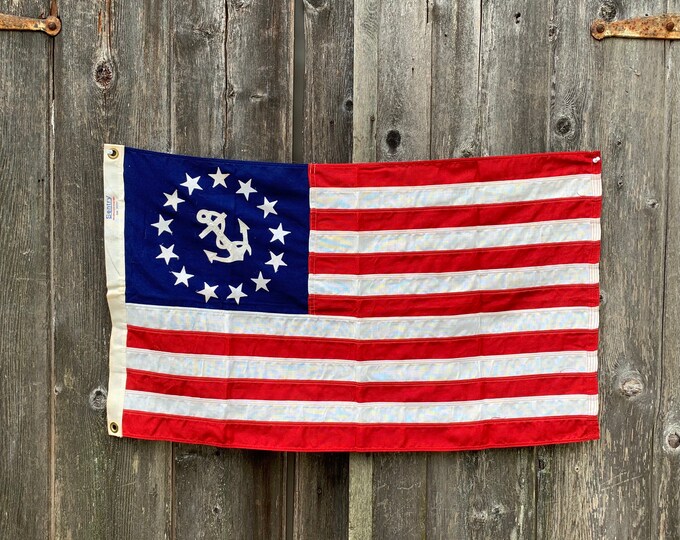 Vintage American Nautical Flag Large Size 39” X 24” - Etsy