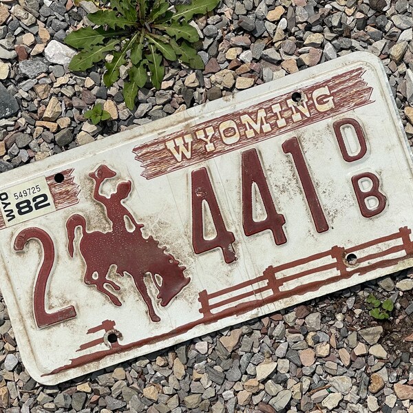 Wyoming License Plate - Etsy