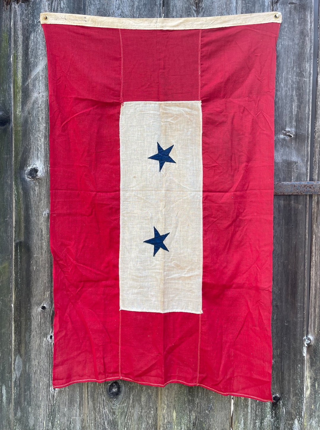 Large Two Star Service Flag Son in Service Banner 1940’s From New ...