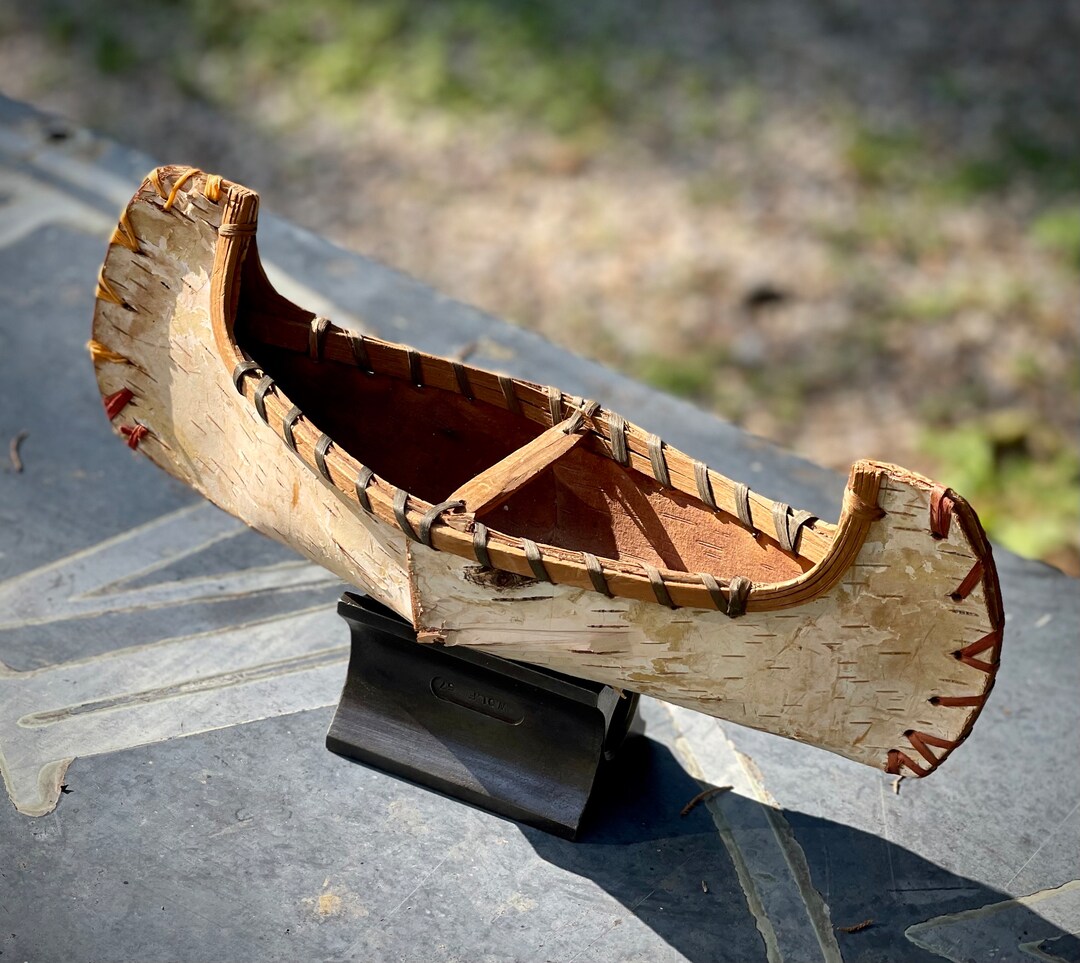 Antique Bark Canoe 1930’s Hand Made Great Form 12” - Etsy