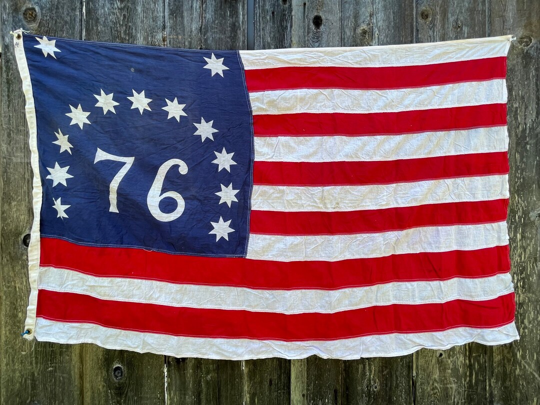 Vintage Bennington Flag Bicentennial American Flag Cotton 1976 - Etsy
