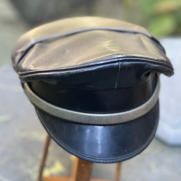 Leather Police Cap - Etsy