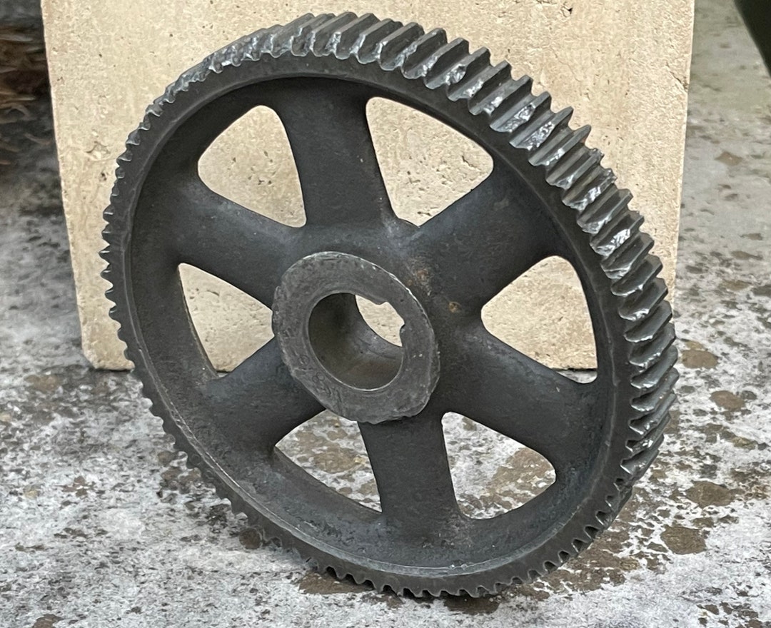Vintage Industrial Steel Gear From a Factory in Philadelphia Cast Iron ...
