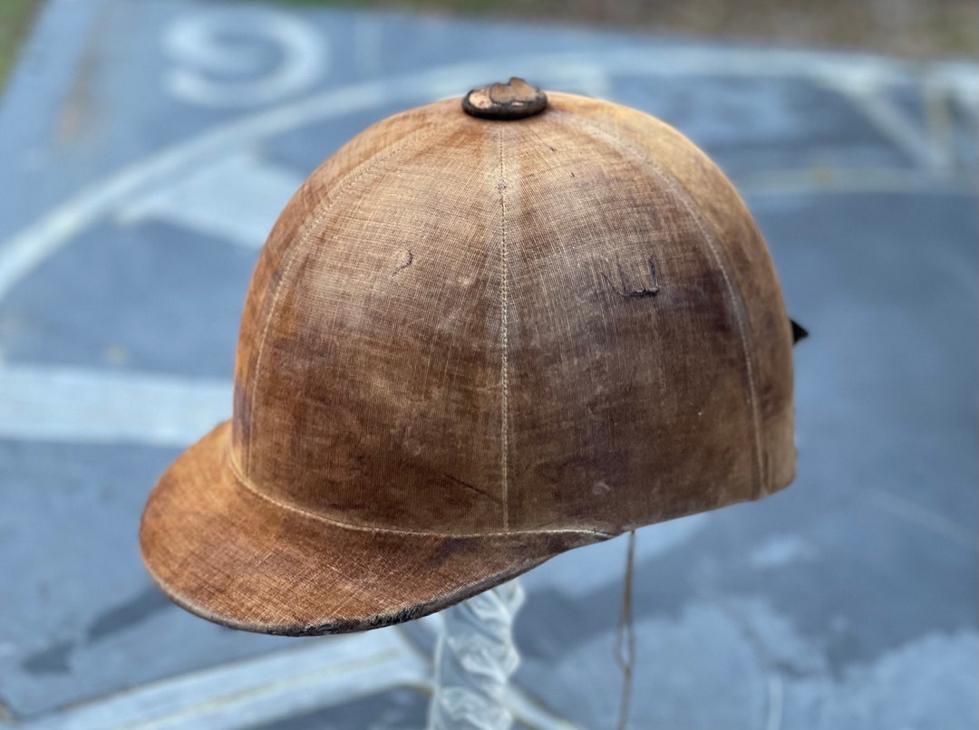 Vintage Equestrian Riding Cap Velvet Great Patina - Etsy