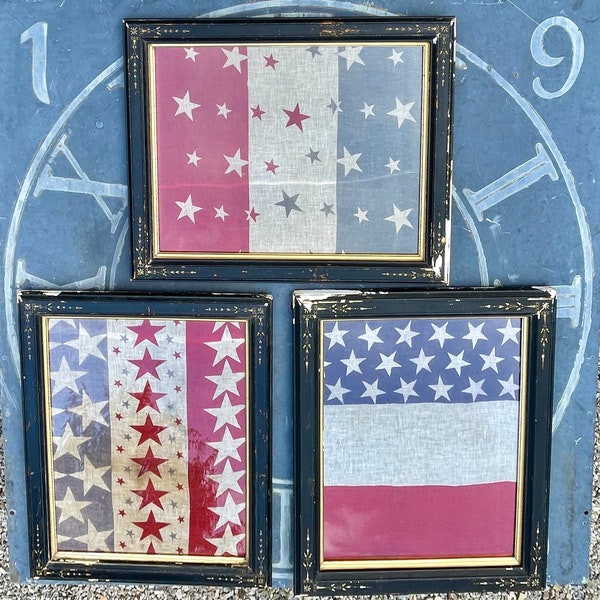 Antique Bunting American Flag - Etsy