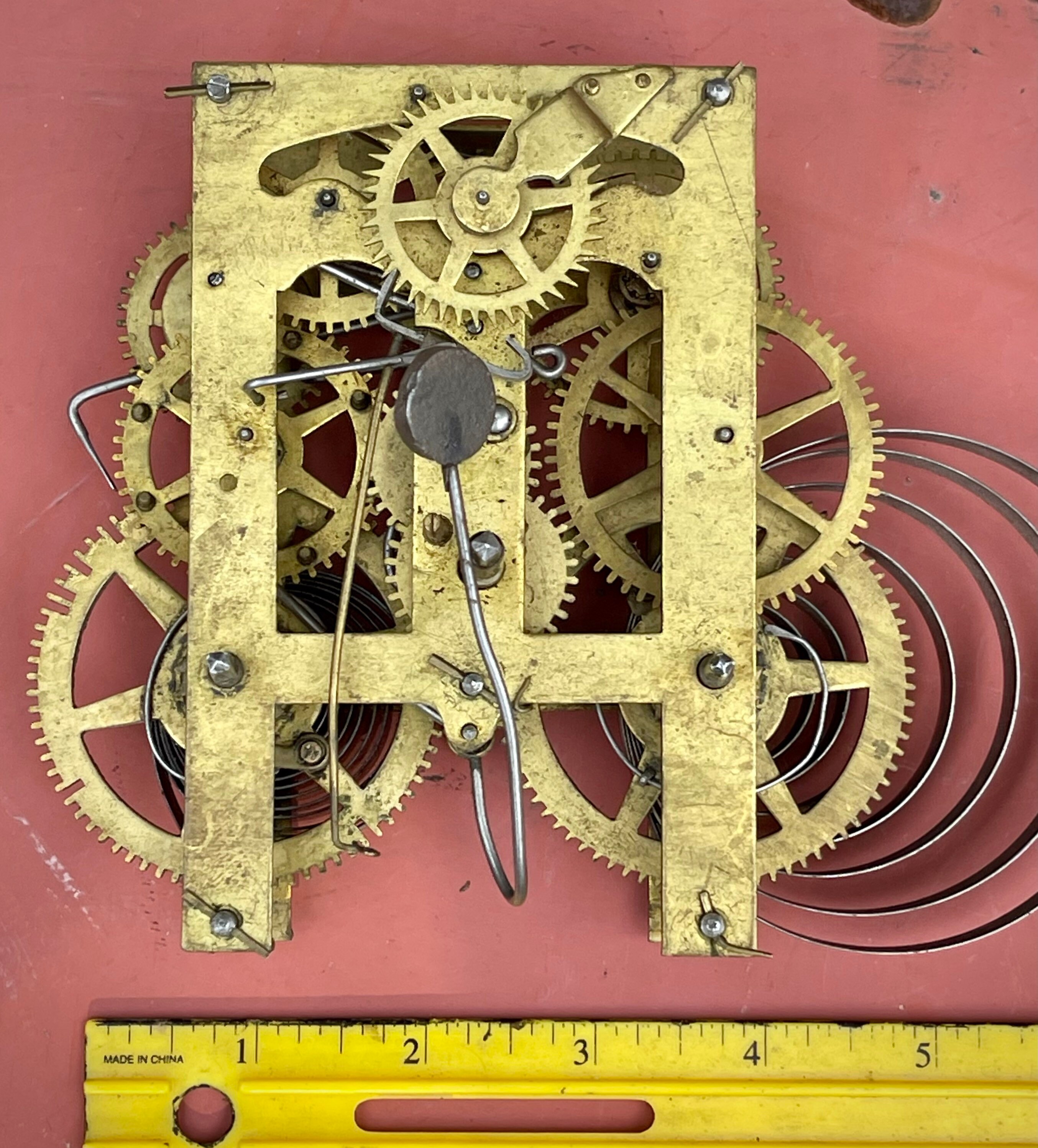 Modernist Industrial Sculpture Steel Clock Movement Circa 1930 Clock ...