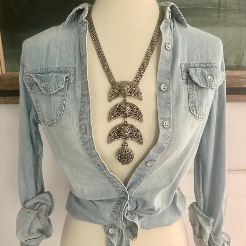 Victorian Etruscan Necklace - Etsy