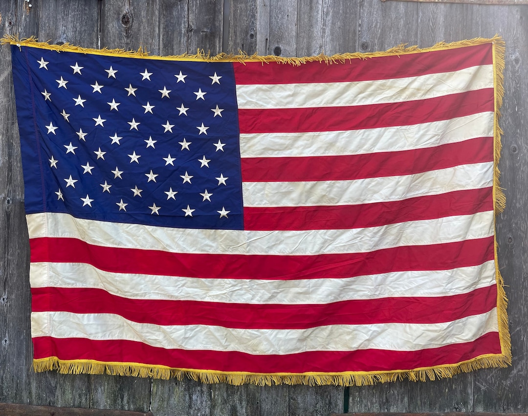 Beautiful American Flag VINTAGE 1960 Excellent Condition 50 Stars ...