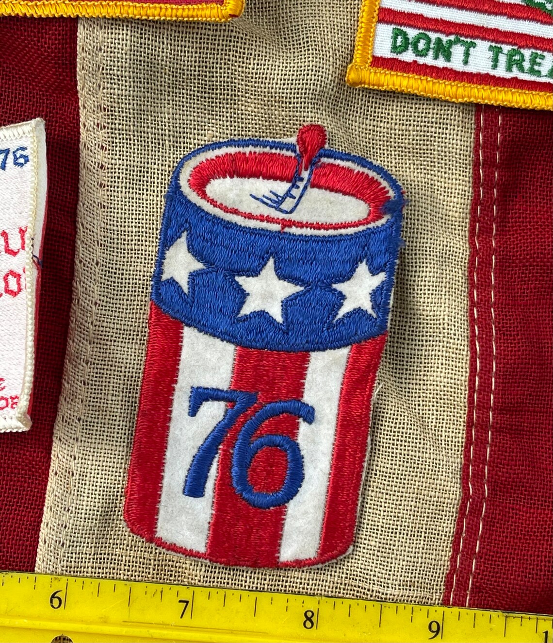 CHOICE 1970s American Flag Patch Patriotic Flag Patch Revolutionary War ...