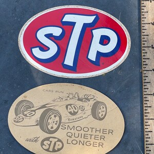 Original 1970s STP Racing Unused Sticker Hot Rod Custom Car Vintage ...