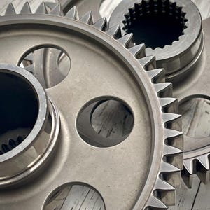 Vintage Magnesium Gears Mid Century Modernist Industrial Sculpture ...