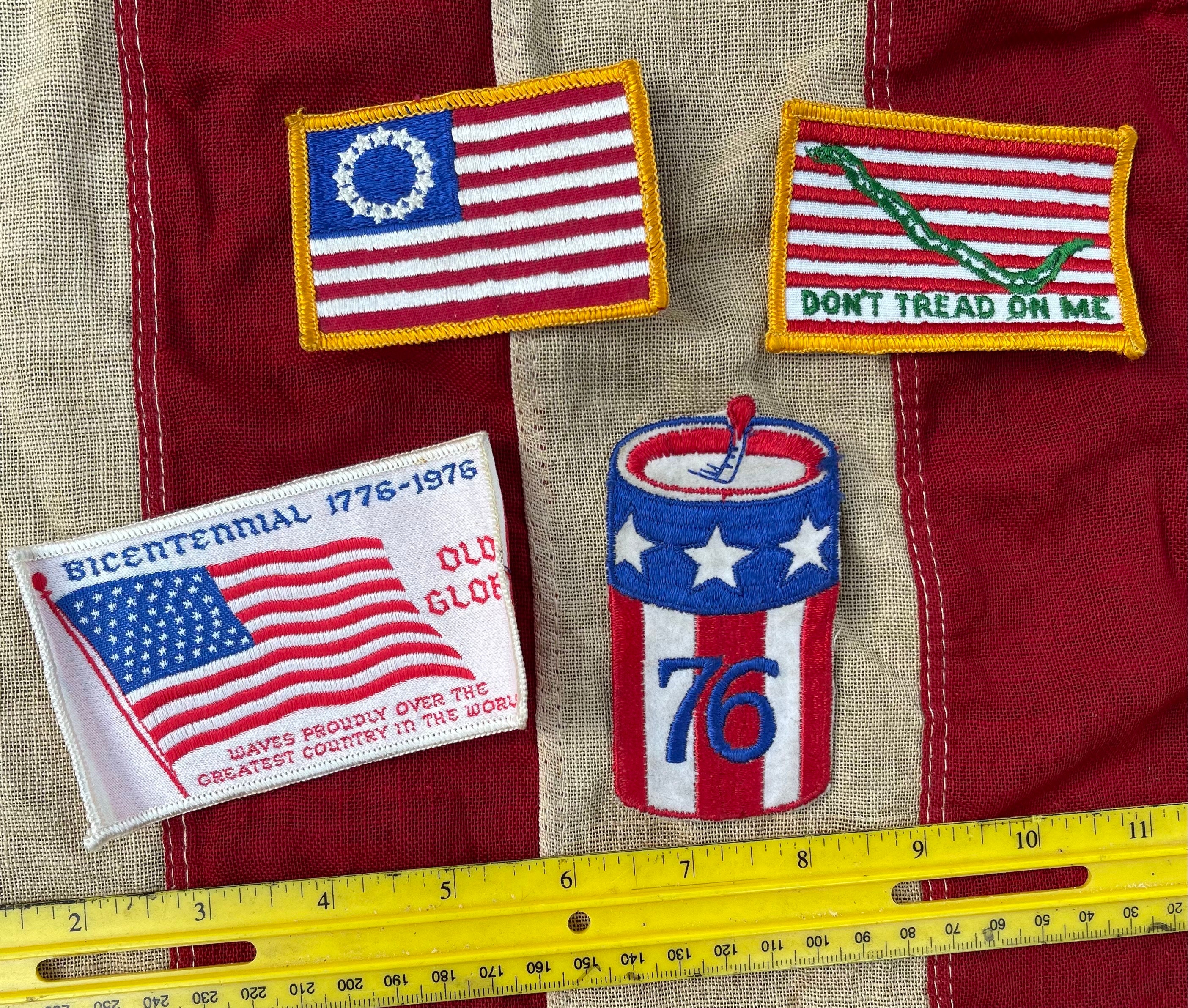 CHOICE 1970s American Flag Patch Patriotic Flag Patch Revolutionary War ...