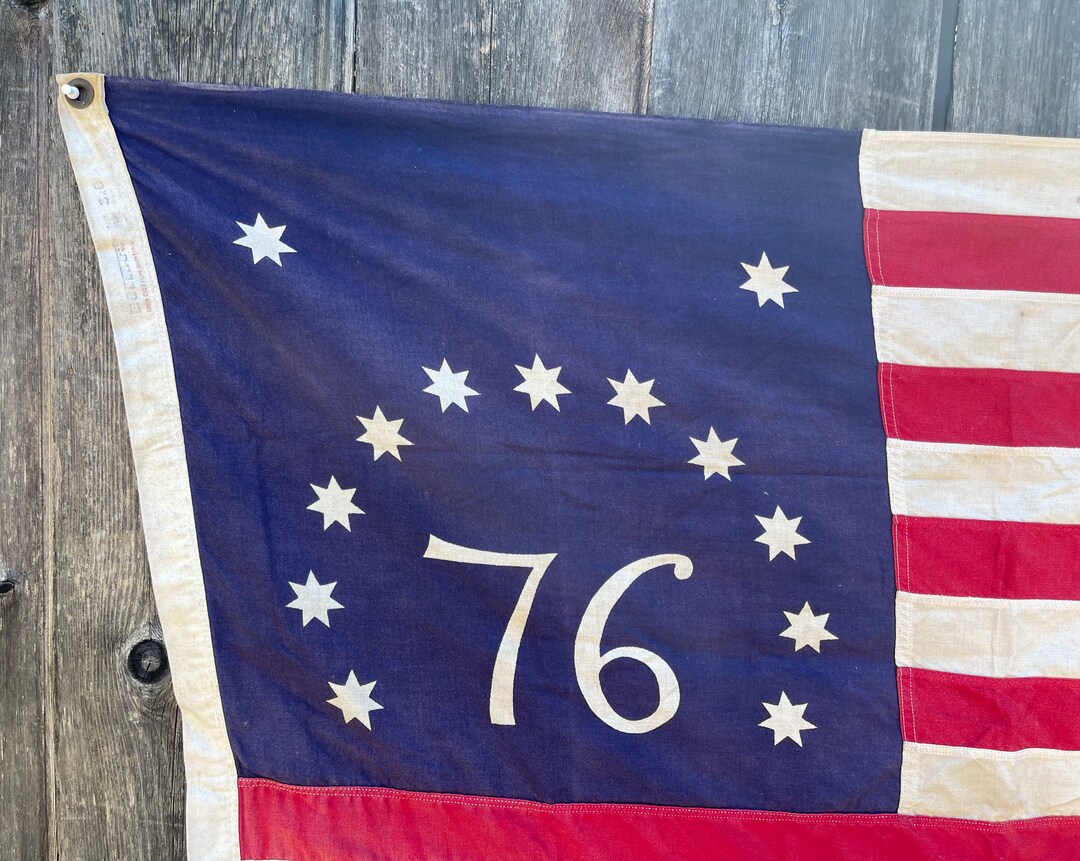 Vintage Bennington Flag Bicentennial American Flag Cotton 1976 Nice ...
