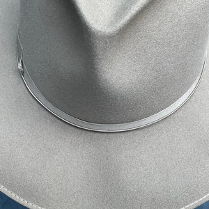 Vintage Borsalino Open Road Style Fedora Hat XX Soft Grey Wool - Etsy