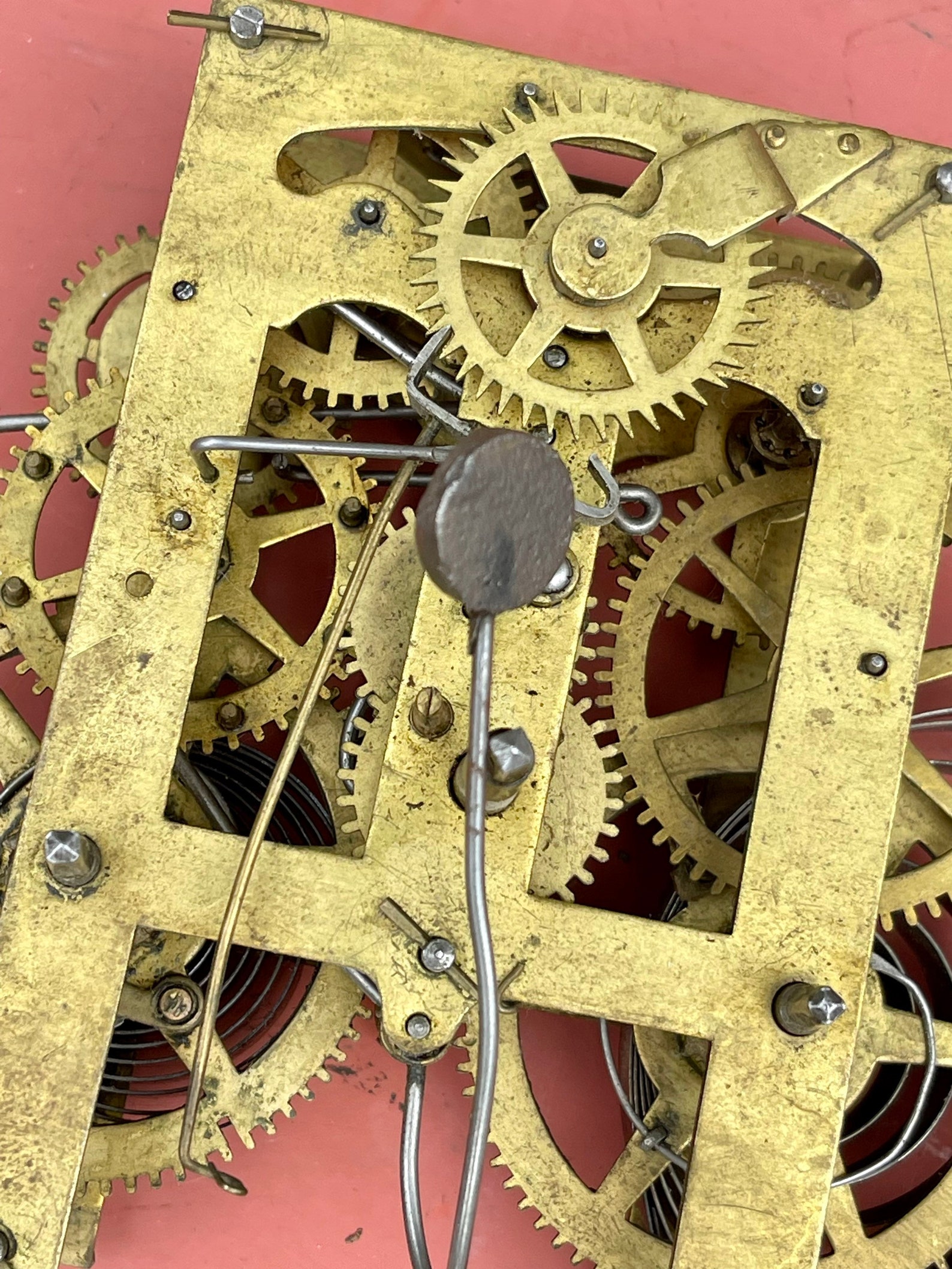 Modernist Industrial Sculpture Steel Clock Movement Circa 1930 Clock ...