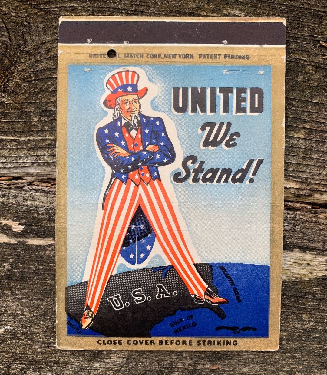 Large Uncle Sam Matchbook Cover. Suitable for Framing. 1940’s - Etsy