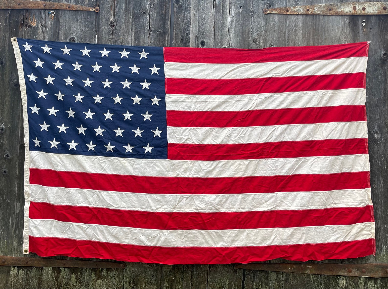 Rare 49 Star American Flag 1959 Sewn Heavy Cotton Great Size. - Etsy