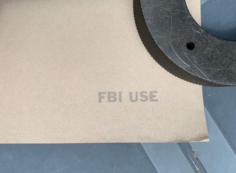 Very Unusual Vintage FBI Paper Target 32 X 20 Pop Art Mcm | Etsy