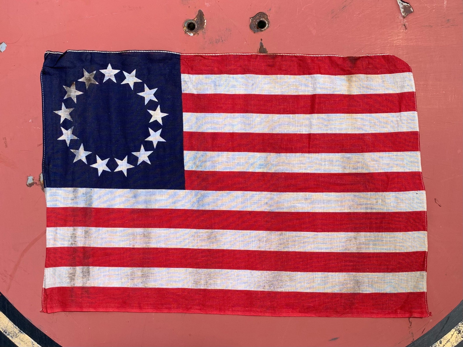 Vintage Cotton Betsy Ross American Revolutionary Flag With - Etsy