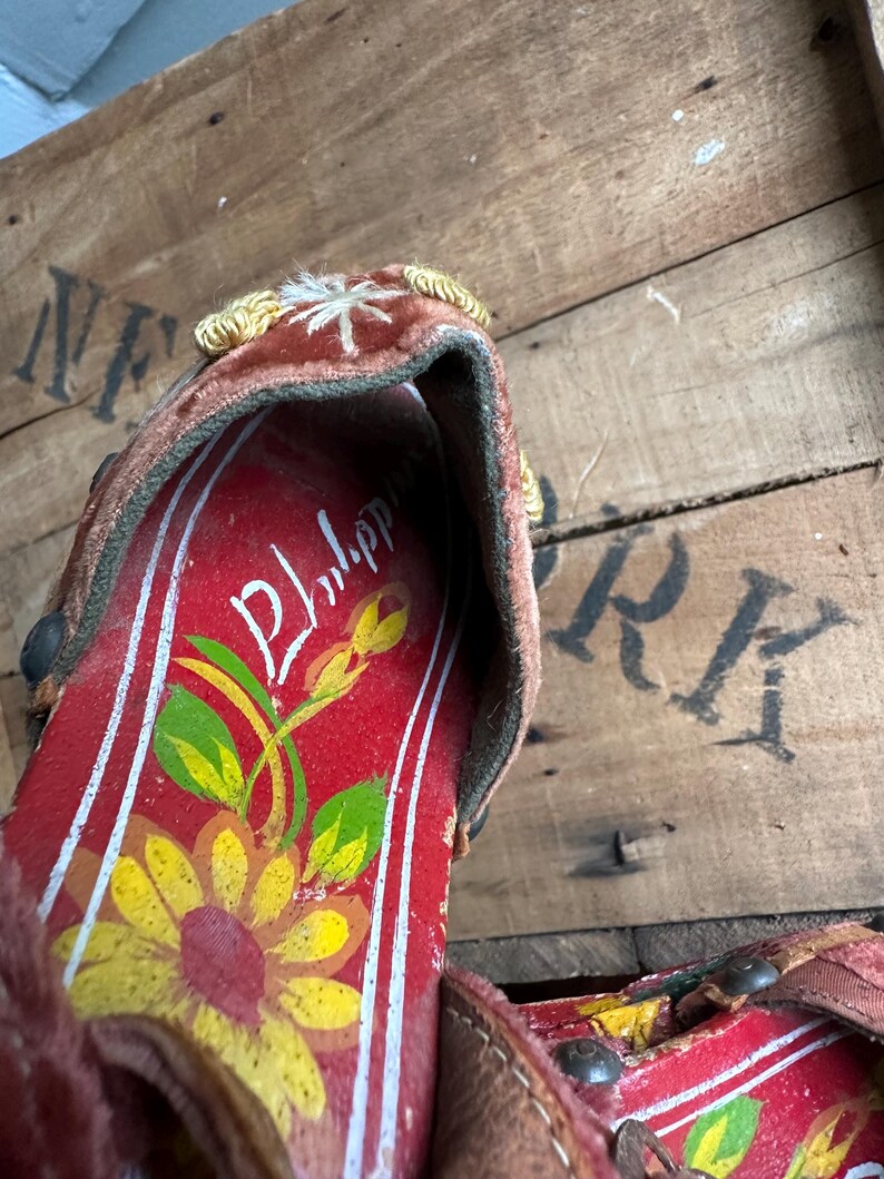 Genuine Vintage 1940s Souvenir Youth Sandals From the Philippines ...