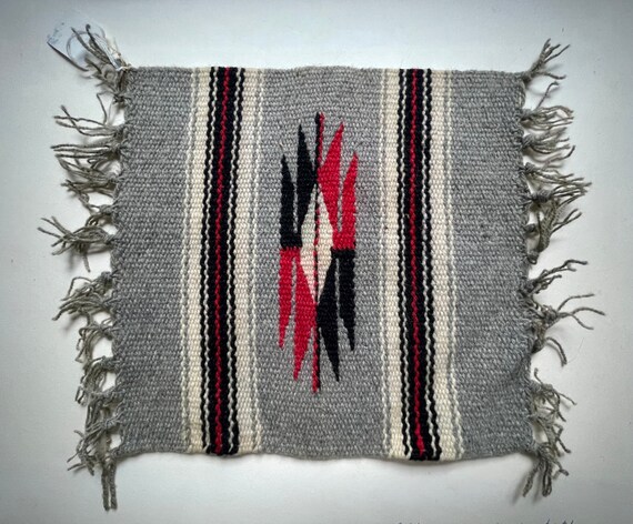 Beautiful Western Native American Hand Woven Chimayo Mat 12 X - Etsy