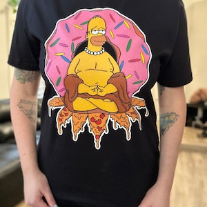 Nomaste Homer Buddha Cartoon Dad Gift Graphic Tee Unisex - Etsy