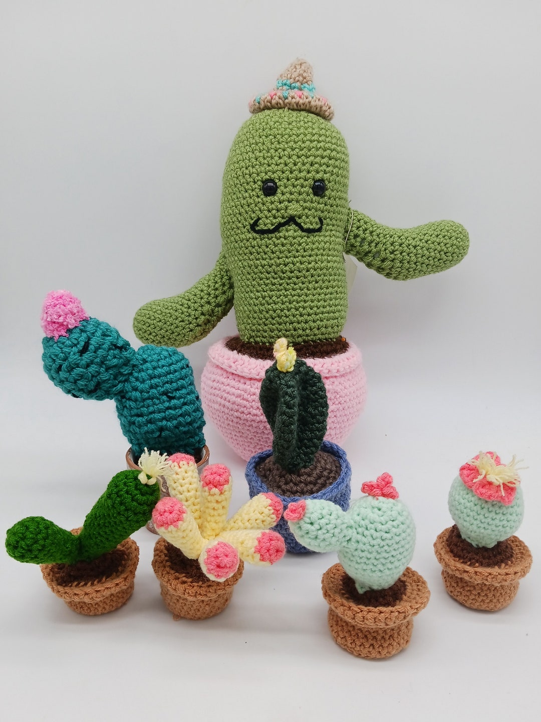 Crocheted Potted Plant, Soft Plant Doll, Crocheted Plant, Home Decor ...