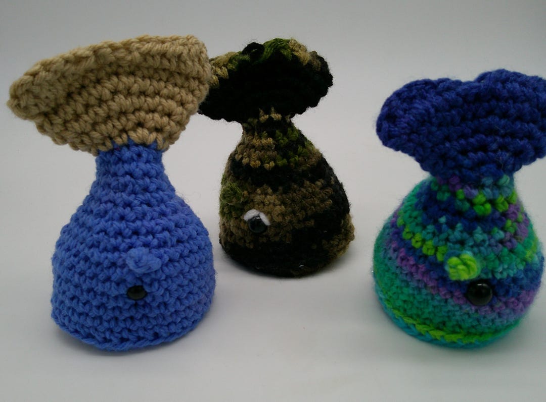 Flip Fish Toy, Fidget Toy, Crocheted Fish That Will Stand on Its Mouth ...