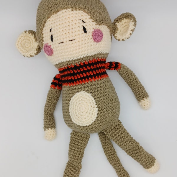 Orange Monkey Plush - Etsy