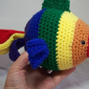 Rainbow Fish Toy Soft Rainbow Fish Stuffed Toy Fish Plush - Etsy UK