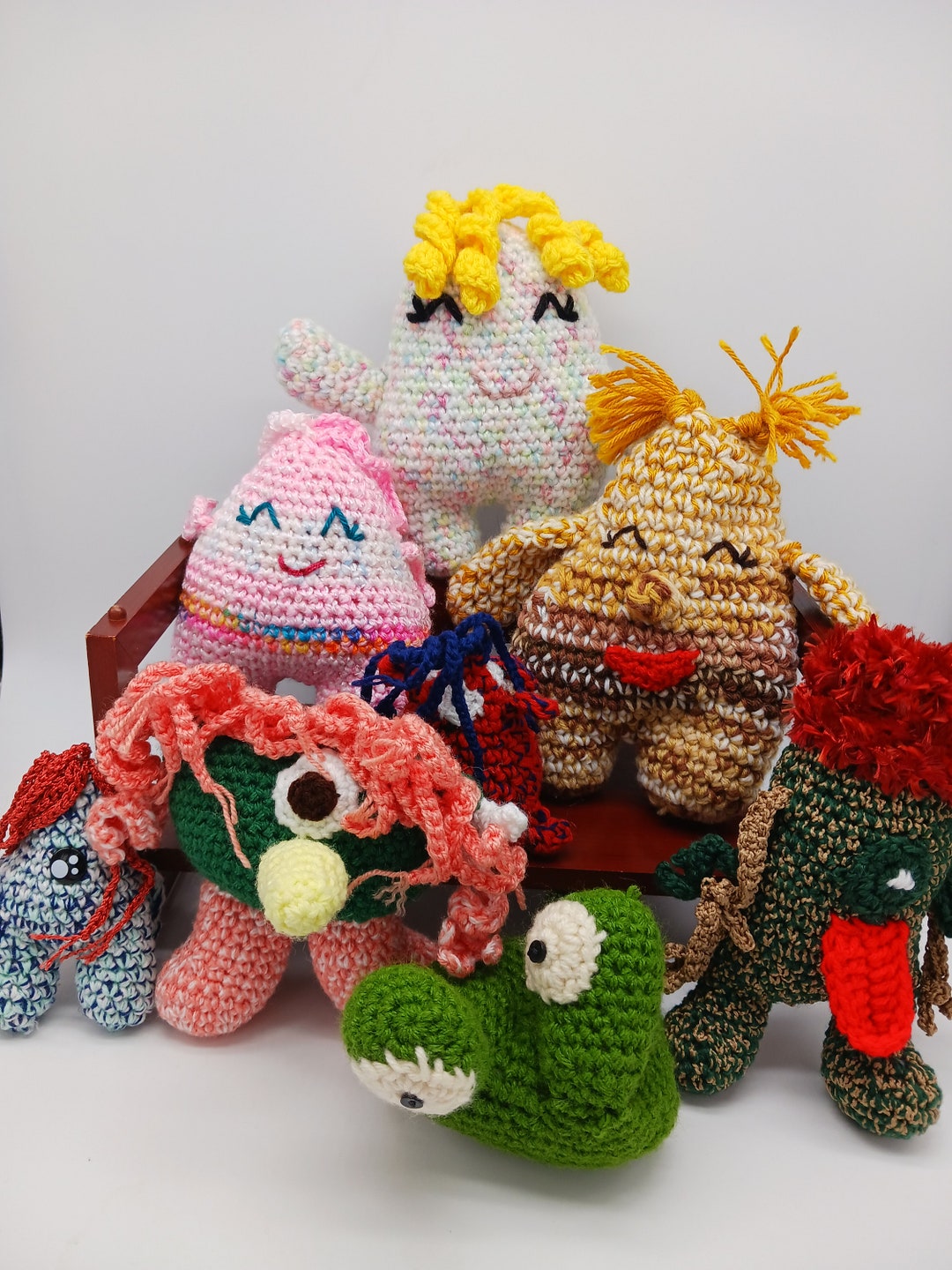 Small Plush Monster Toys, Colorful, Crazy Hair Monsters, Soft Monster ...