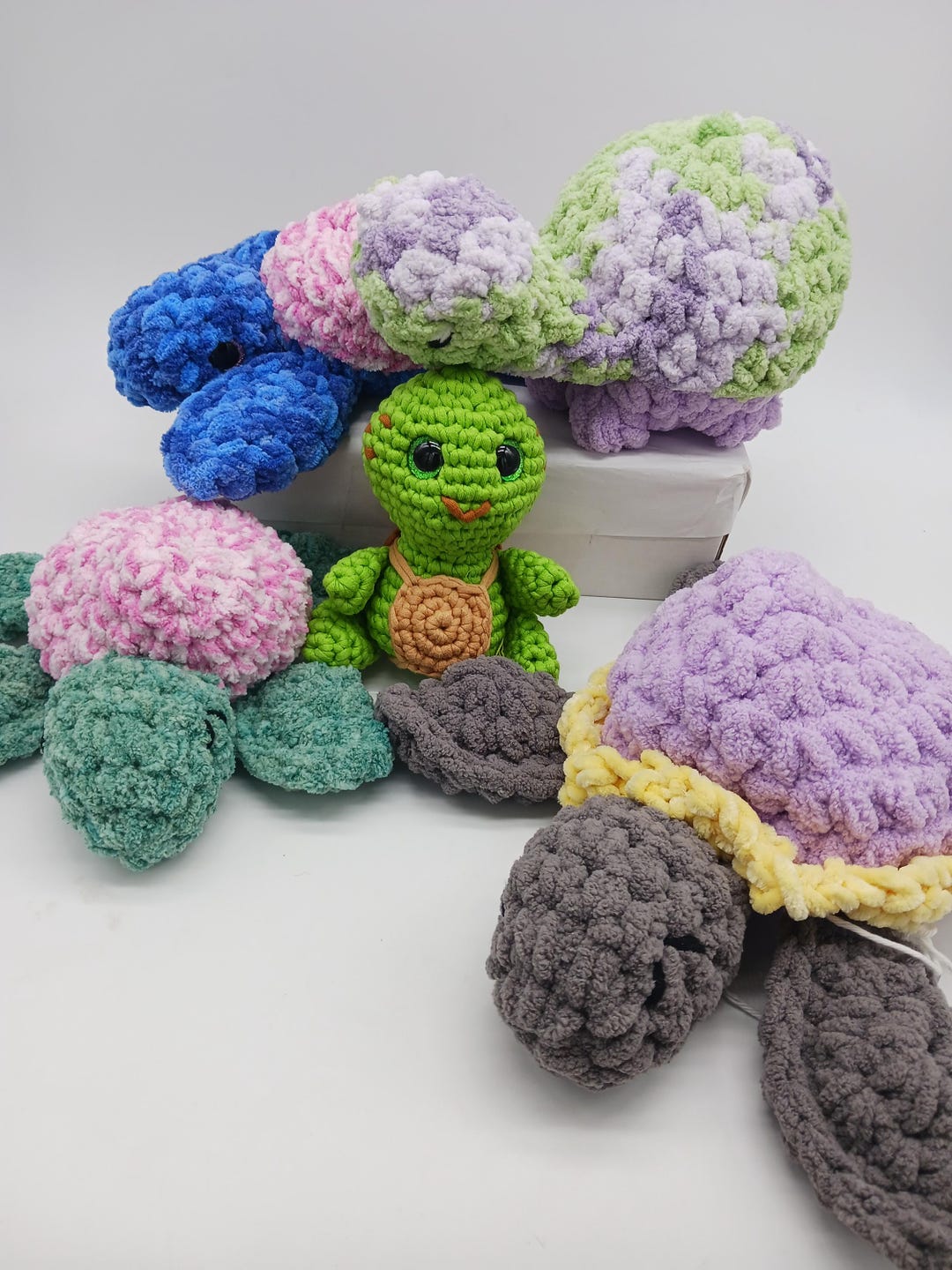 Crocheted Turtle, Soft Turtle Toy, Mini Turtle Plush, Pocket Turtle Toy ...